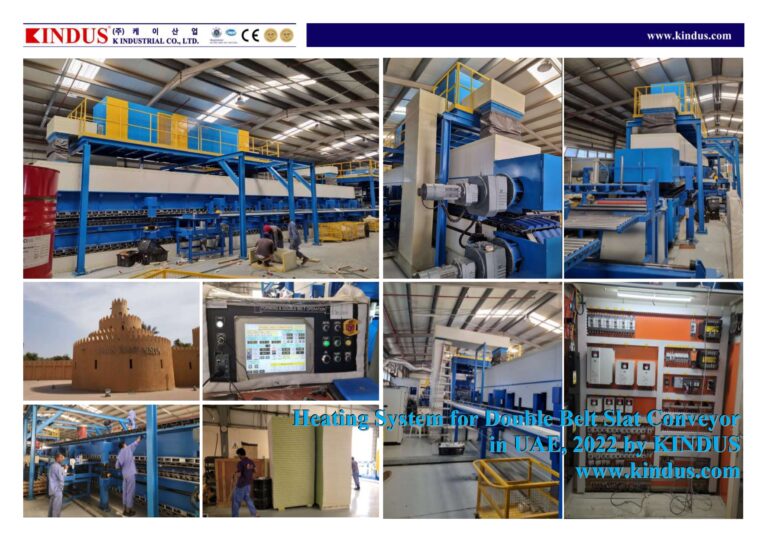 Heating System for Double Belt Slat Conveyor in UAE - Kindus